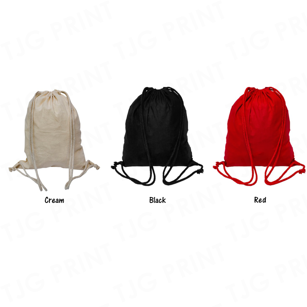 CB09 Canvas Drawstring Bag | TJG Print
