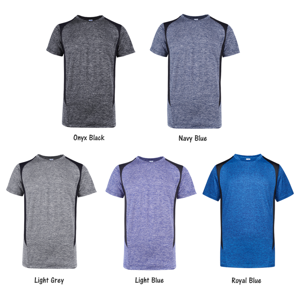 Custom Multi-Pattern Dri-Fit Round Neck T-Shirt Printing